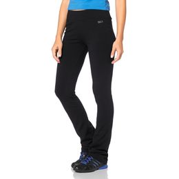 H.I.S. H.I.S Damen Leggings, schwarz, Gr. 84, unifarben, Obermaterial: 90% Baumwolle, 10% Elasthan, Hosen, Elastischer Baumwollmix f&uuml;r bequeme Passform