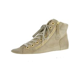 Paul Green Damen Sneaker "Paul Green Sneaker Veloursleder", Gr. 39, grün, Veloursleder, Schuhe