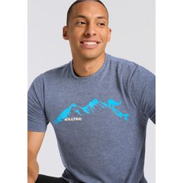 Killtec Herren T-Shirt "KOS 365 MN TSHRT", blau, Gr. XL, Obermaterial: 92% Polyester, 8% Elasthan, Shirts