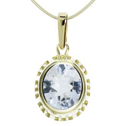 OSTSEE-SCHMUCK Damen Kette mit Anh&auml;nger "OSTSEE-SCHMUCK Kette mit Anh&auml;nger Erna Kette mit Anh&auml;nger Erna", 42cm, Gelbgold 333, L: 42, gold, Gelbgold