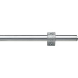 Gardinenstange Liedeco, L:120cm &Oslash;:28mm, silber, Metall, Gardinenstangen, "Industrial"
