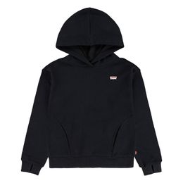 LEVI'S KIDS M&auml;dchen Hoodie "LVG BATWING PATCH HOODIE", schwarz, Gr. 8, unifarben, Sweatware, Obermaterial: 86% Baumwolle, 14% Polyester, Sweatshirts,