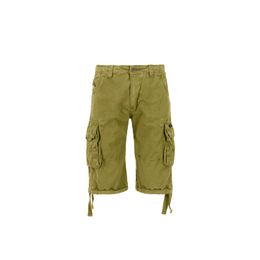 Herren Shorts "Jet Short", grün, Gr. 30, Alpha Industries, Obermaterial: 100% Baumwolle, Hosen