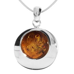 OSTSEE-SCHMUCK Damen Kette mit Anh&auml;nger "OSTSEE-SCHMUCK Kette mit Anh&auml;nger Alina 19 mm", 45cm, Silber 925 (Sterlingsilber), L: 42, silber, Silber 925