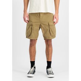 Herren Shorts "Canvas Cargo Short", gr&uuml;n, Gr. 38, Alpha Industries, Obermaterial: 100% Baumwolle, Hosen