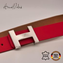AnnaMatoni Damen Lederg&uuml;rtel "AnnaMatoni Lederg&uuml;rtel Hilo Lederg&uuml;rtel Hilo", rot, Gr. 110, 100% Leder, G&uuml;rtel