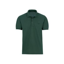 TRIGEMA Herren Poloshirt "TRIGEMA Poloshirt in Piqué-Qualität", grün, Basic, Gr. S, 100% Baumwolle, Shirts