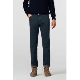 MEYER Herren Chinos "CHICAGO", blau, Gr. 52, unifarben, 97% Baumwolle;3% Elasthan, Hosen, mit Ziersteppung