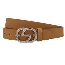 AnnaMatoni Damen Lederg&uuml;rtel "AnnaMatoni Lederg&uuml;rtel Eno Lederg&uuml;rtel Eno", beige, Gr. 130, 100% Leder, G&uuml;rtel