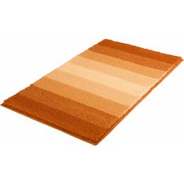 Badematte Meusch, H:23mm, braun, Kunstfaser, Badematten, "Palace, Badvorleger, Badezimmer Teppich", Badteppich, gestreift, mit Farbverlauf, waschbar