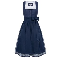 N&uuml;bler N&Uuml;BLER Damen Dirndl "Midi Dirndl Lorena", blau, Gr. 36, Obermaterial: 100% Viskose CV., Kleider