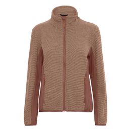 North Bend Damen Fleecejacke "Fleecejacke NBHelga", braun, Gr. 38, Obermaterial: 100% Polyester PES., Jacken