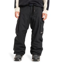 Quiksilver Herren Snowboardhose "Snow Down Cargo", schwarz, Gr. XS, 100% Polyester, Hosen