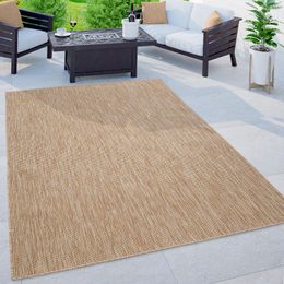Teppich Bruno Banani, B:240cm H:4mm L:340cm, beige, Kunstfaser, Wohnzimmer, Teppiche, "Venezia", In- und Outdoor geeignet, Sisal-Optik, Wetterfest &