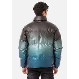 Cipo & Baxx CIPO & BAXX Herren Winterjacke "Jacke", blau, Gr. S, gemustert, 100% Polyester, Jacken, mit Farbverlauf-Muster