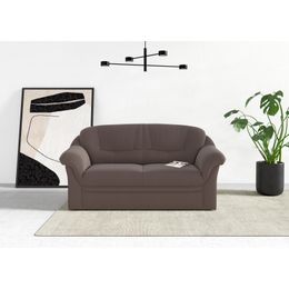 2-Sitzer DOMO collection "Montana f&uuml;r kleine R&auml;ume, Breite 146cm, komfortabel und zeitlos", grau (taupe), B:146cm H:84cm T:82cm, 100% Polyester, Sofas, bequeme Armlehnen