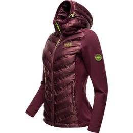 Navahoo Damen Outdoorjacke "Nimm Mich Mit", lila, Gr. M, Obermaterial: 100% Polyester; Obermaterial Ärmel: 68% Viskose, 27% Polyamid, 5% Elasthan;