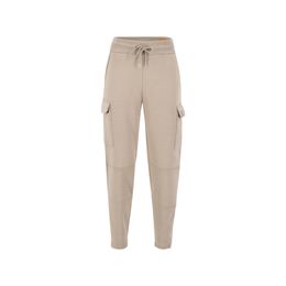 Herren Jogginghose "X-Fit Label Jogger", beige, Gr. M, Alpha Industries, Obermaterial: 80% Baumwolle, 20% Polyester, Hosen