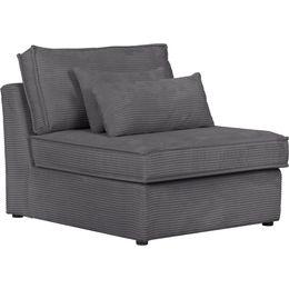 Sofa-Mittelelement OTTO HOME "Florid", grau, B:80cm H:75cm T:100cm, 100% Polyester, Polsterelemente, als Teil eines Modulsofas,, fester Sitzkomfort, auch in Cord