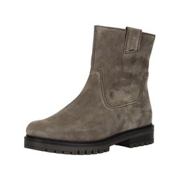 Gabor COMFORT Damen Stiefelette "Gabor Comfort Stiefelette Veloursleder", Gr. 40,5, grau, Veloursleder, Schuhe