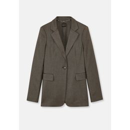 Madeleine Mode MADELEINE Damen Jackenblazer "Blazer Blazer mit Fischgrat-Dessin", gr&uuml;n, Gr. 44, Obermaterial: 70% Polyester PES. 28% Viskose CV. 2% Elasthan EL.,