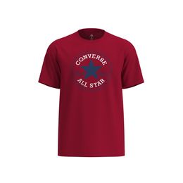 Converse Damen T-Shirt "CHUCK LOGO TEE"Converse rot, Gr. L, Obermaterial: 100% Baumwolle, Shirts
