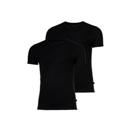 JOOP! JOOP Herren T-Shirt "T-Shirt Everyday 2er Pack", schwarz, Gr. S, Obermaterial: 95% Baumwolle CO. 5% Elasthan EL., Shirts