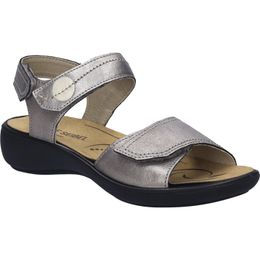 Josef Seibel Damen Sandale "Ibiza 79, platin-kombi", Gr. 44platin, kombi, Obermaterial: 100% Rindsleder Leather cow., Schuhe