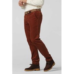 MEYER Herren Chinos "Bonn", rosa, Gr. 48, unifarben, 98% Baumwolle, 2% Elasthan, Hosen, Cordhose mit Stretch-Dehnbund