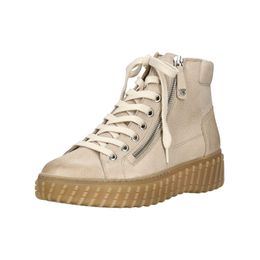 Paul Green Damen Ankleboots "Paul Green Stiefelette Nubukleder", Gr. 38,5, beige, Nubukleder, Schuhe