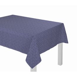 Tischdecke Adam, B:145cm L:190cm, blau, Bio-Baumwolle, Tischdecken, "Urban Cactus", aus 100% Bio-Baumwolle