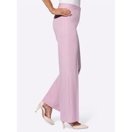 Lady Damen B&uuml;gelfaltenhose, rosa, Gr. 36, unifarben, 64% Polyester, 34% Viskose, 2% Elasthan, Hosen