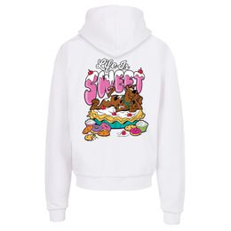 F4NT4STIC Herren Kapuzenpullover "Scooby Doo Life Is Sweet", wei&szlig;, Gr. XL, Obermaterial: 100% Baumwolle, Pullover, Print