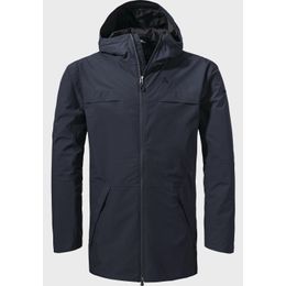 Schöffel SCHÖFFEL Herren Langjacke "Urban Parka Style Bohorok MNS", blau, Gr. 48, Oberstoff: 100% Polyester Futter: 100% Polyester Futter: 100% Polyester,