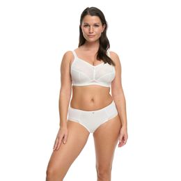 B&uuml;gelloser BH SuSa "Lagos", Damen, Gr. 80, Cup C, beige (ivory), Obermaterial: 64% Polyamid, 22% Baumwolle, 14% Elasthan, BHs, Spitze, gen&auml;hte Cups, elastisch, breite Tr&auml;ger