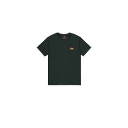 Herren T-Shirt "Basic T-Shirt SL", blau, Gr. XXXL, Alpha Industries, Obermaterial: 100% Baumwolle, Shirts