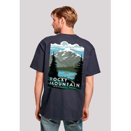 F4NT4STIC Herren T-Shirt "US National Parks Rocky Mountain National Park", blau, Gr. M, Obermaterial: 100% Baumwolle, Shirts, Premium Qualit&auml;t