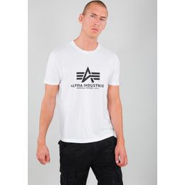 Herren T-Shirt "Basic T-Shirt BL"wei&szlig;, Gr. L, Alpha Industries, Shell: 100% Cotton, Shirts