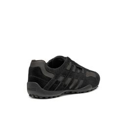 Geox Herren Slipper "U SNAKE ORIGINAL", Gr. 39, schwarz, Nubukleder, Veloursleder, Schuhe, Sneaker mit Geox Spezial Membrane, Gr&ouml;&szlig;enschablone zum