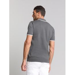 NO EXCESS Herren T-Shirt "NO EXCESS Kurzarm Poloshirt", grau, Gr. S, 80% Baumwolle, 20% polyester, Shirts