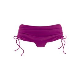 Lascana Damen Bade-Rock, pink, Gr. 38, unifarben, Polyamid, Badehosen, mit seitlicher Raffung
