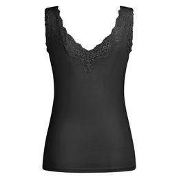 Nina von C. Damen Achselhemd "Damen Achselhemd Romance", Gr. 40, schwarz, Obermaterial: 95% Modal CMD. 5% Elasthan EL., Unterhemden