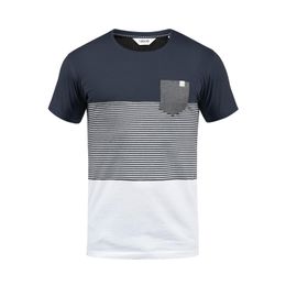 !Solid SOLID Herren Rundhalsshirt "Rundhalsshirt SDMalte", blau, Gr. XL, Obermaterial: 100% Baumwolle CO., Shirts