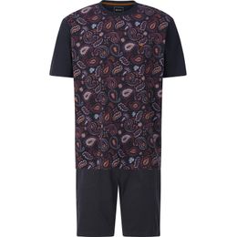 Babista Herren Shorty "Kurzer Schlafanzug EMARIO", Gr. L, blau, Obermaterial: 100% Baumwolle CO., Homewear-Sets