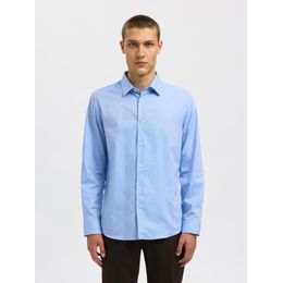 Selected Homme Herren Langarmhemd "SLHSLIMCLARK SHIRT LS NOOS", weiß, Gr. XL, unifarben, Web, Obermaterial: 100% Baumwolle, Hemden