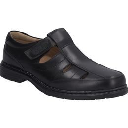 Josef Seibel Herren Slipper "Alastair 08, schwarz", Gr. 43, schwarz, Obermaterial: 100% Rindsleder Leather cow., Schuhe