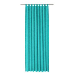 Vorhang WIRTH, B:132cm H:255cm, blau, Chenille, Polyacryl, Wohnzimmer, Gardinen, "Trondheim 234 g/m&sup2;"