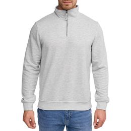 INDICODE Herren Sweater "INPortal", grau, Gr. XL, unifarben, Sweatware, Obermaterial: 60% Baumwolle, 40% Polyester, Sweatshirts