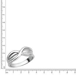 Vivance Damen Fingerring "925/- Sterling Silber rhodiniert", 017 (53,5), Silber 925 (Sterlingsilber), wei&szlig;, Silber 925 (Sterlingsilber), Fingerringe