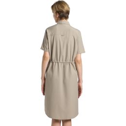 Jack Wolfskin Damen Sommerkleid "WAIMEA DRESS W", grau, Gr. XXL, Obermaterial: 100% Polyester, Kleider, hauchd&uuml;nnes Material, mit Stretchkomfort, aus